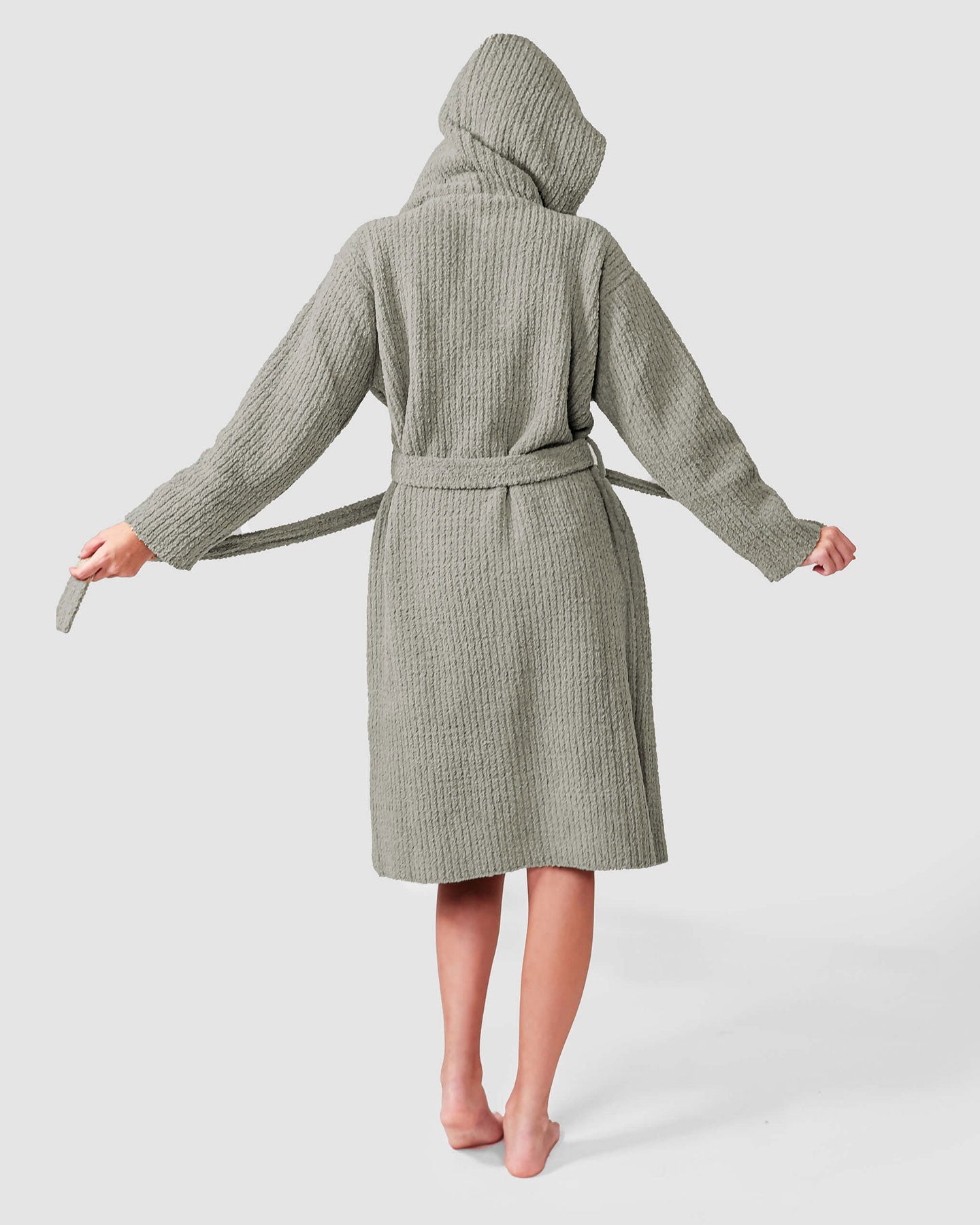 Ribbed Hooded Robe – Sunday Citizen