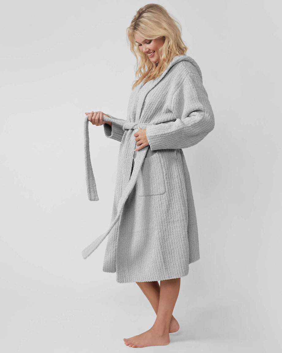 Ribbed Hooded Robe – Sunday Citizen