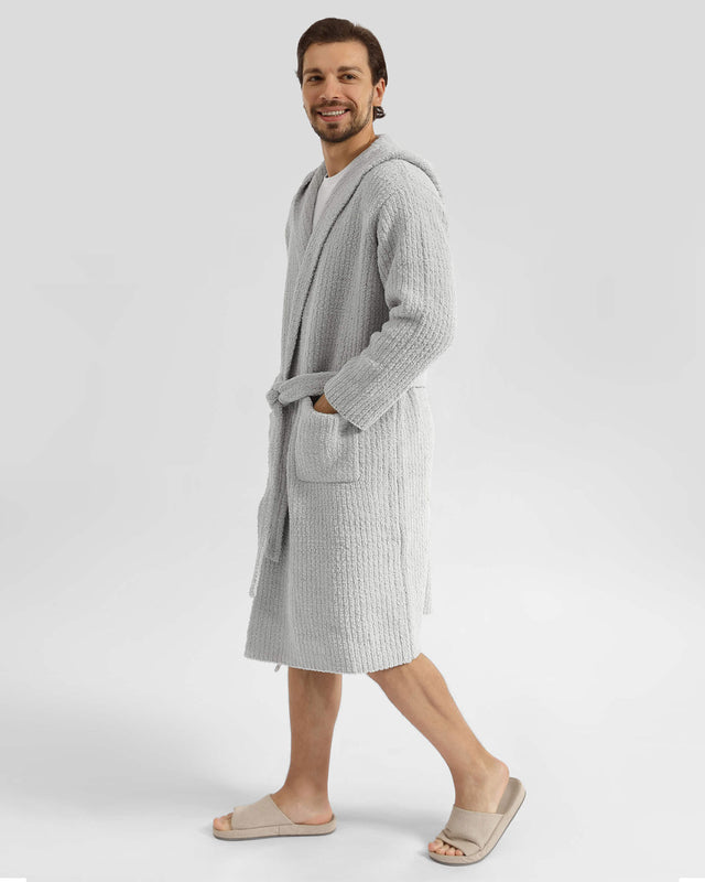 Ribbed Hooded Robe – Sunday Citizen