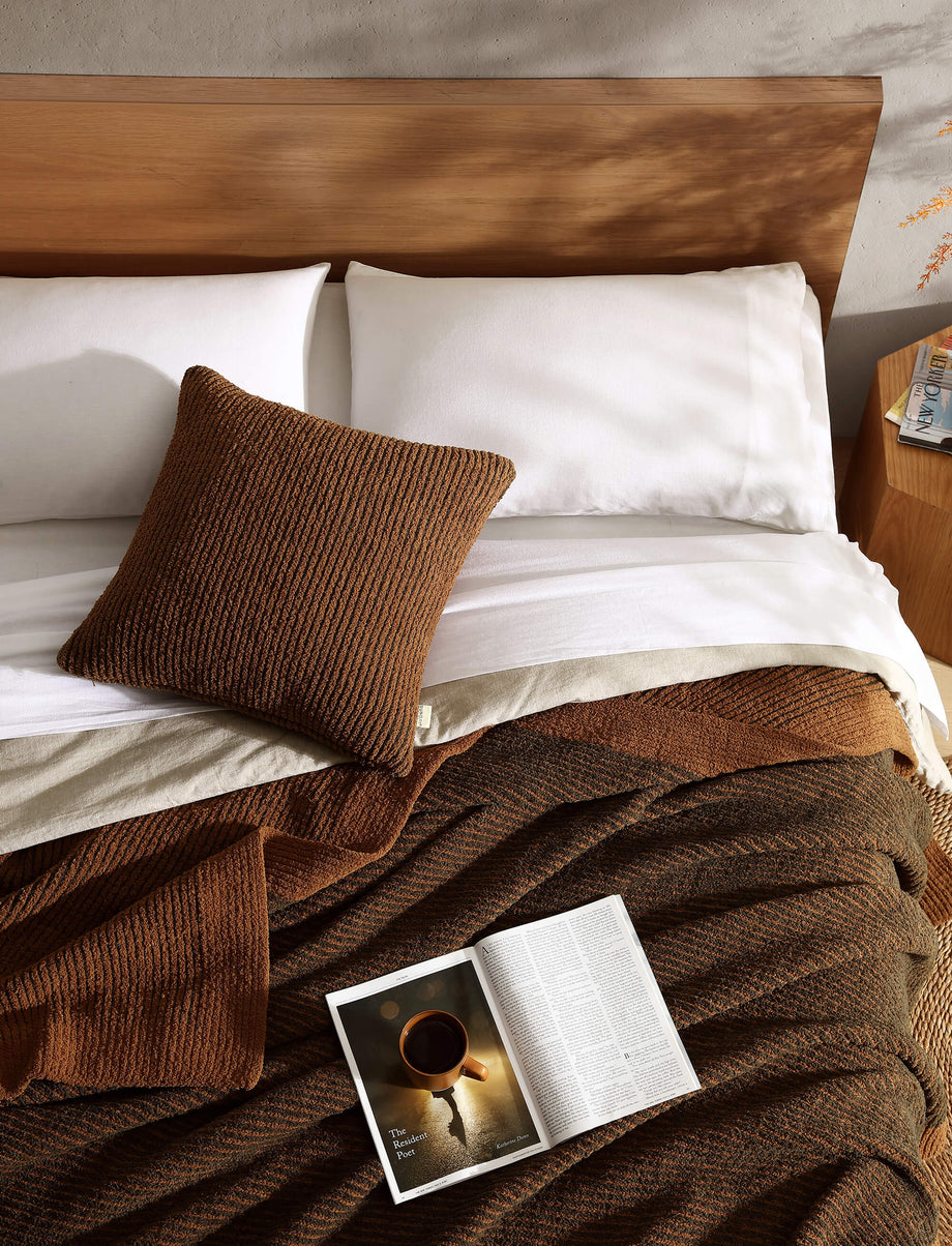 Two-Tone Ribbed Bed Blanket – Sunday Citizen